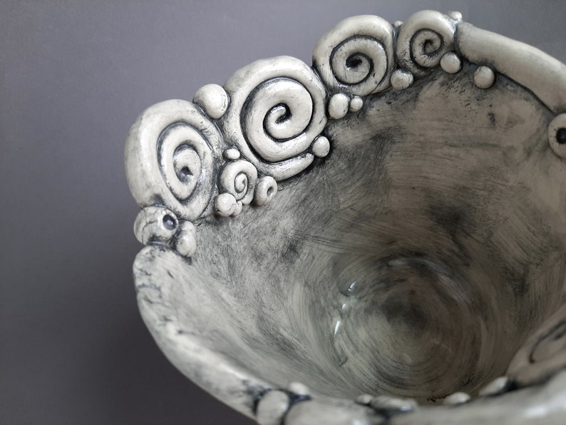 Coil Planter in White Anxiety Series 29 ceramic Planter - Etsy