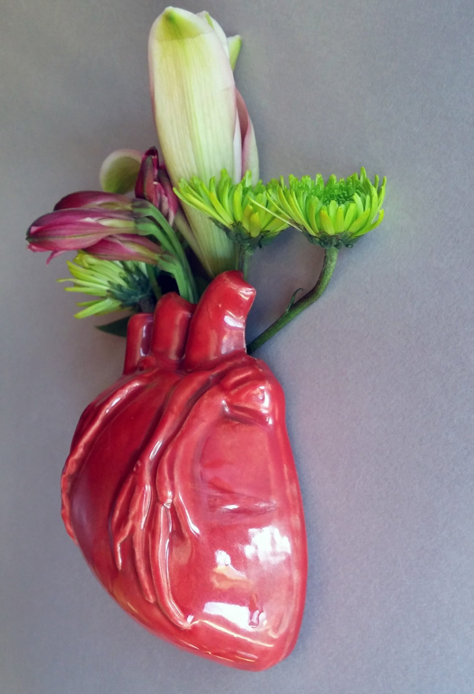 Human Heart Wall Vase Human Heart Vase Holds Water for - Etsy