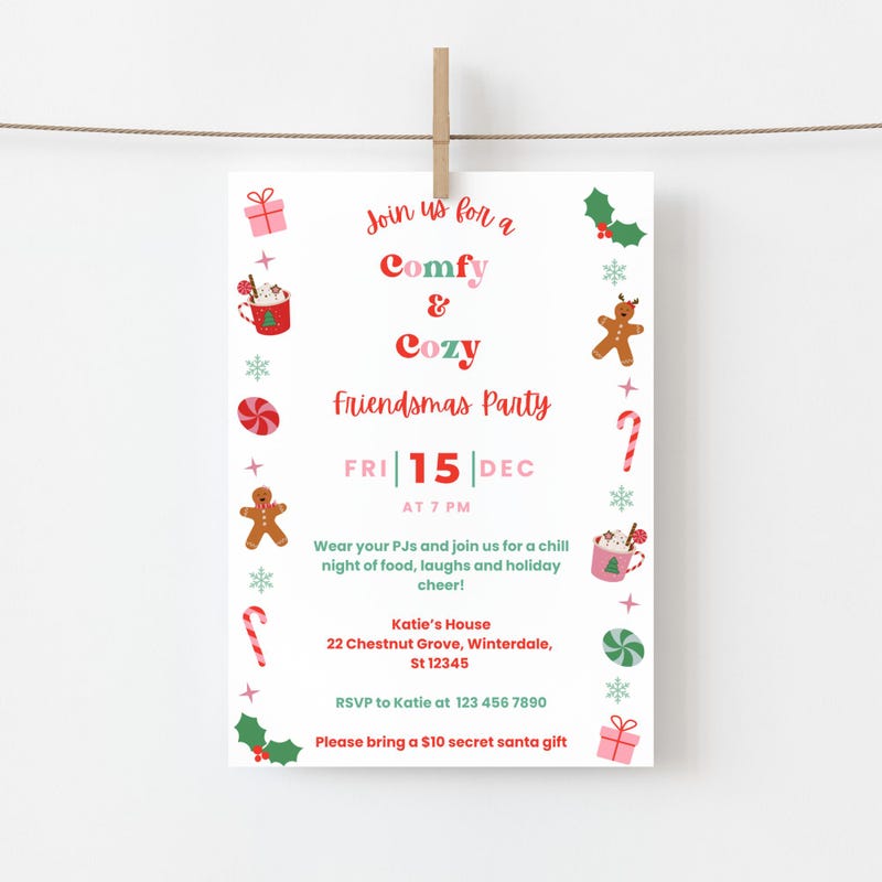 Nye Pajama Party Invitation - Etsy