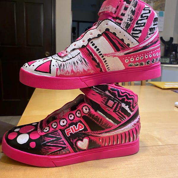 Custom Fila Shoes - Etsy