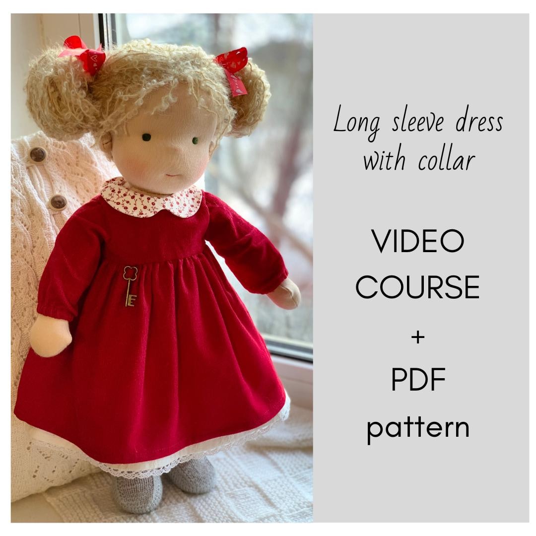 DIY Waldorf Doll Dress, PDF Pattern, Step-by-step Guide, Beatiful ...