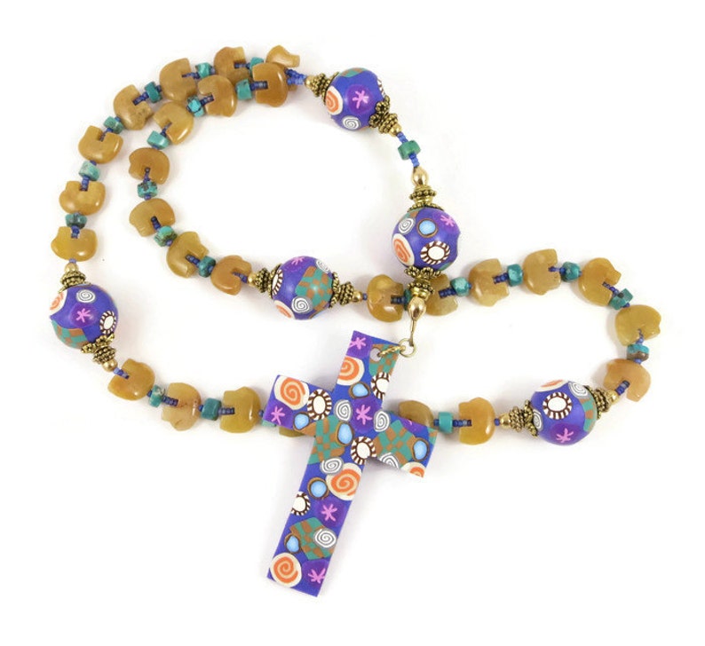 Anglican Prayer Beads Rosary Protestant Prayer Beads Quartz Bears ...