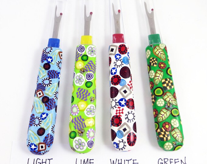Seam Ripper Handmade Polymer Clay Handle Colorful Canework Dritz Sewing ...
