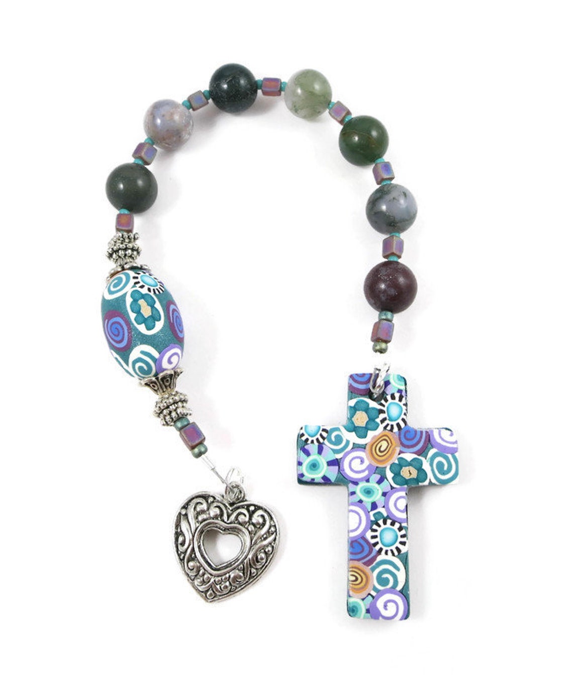 Fancy Jasper Anglican Rosary Protestant Unisex Prayer Beads - Etsy