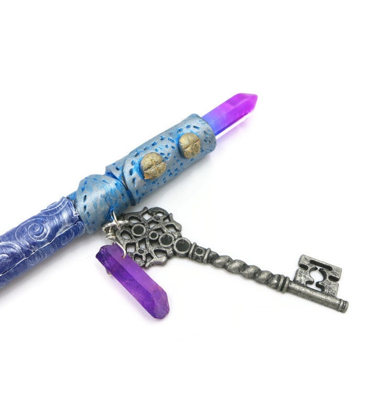 Steampunk Magic Wand Wizard Cosplay Witch Wand Wicca Magic Wand Gift for Her Gift for Him Unisex ...