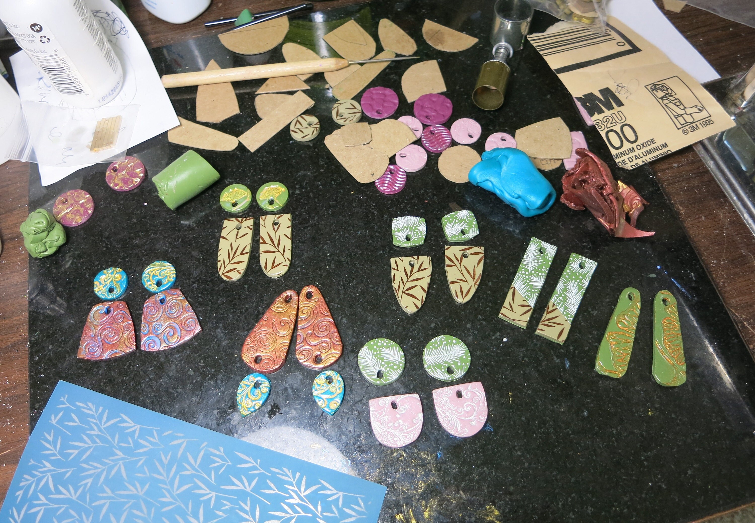 Little Foxes Silk Screened Polymer Clay Drop Earrings - Etsy