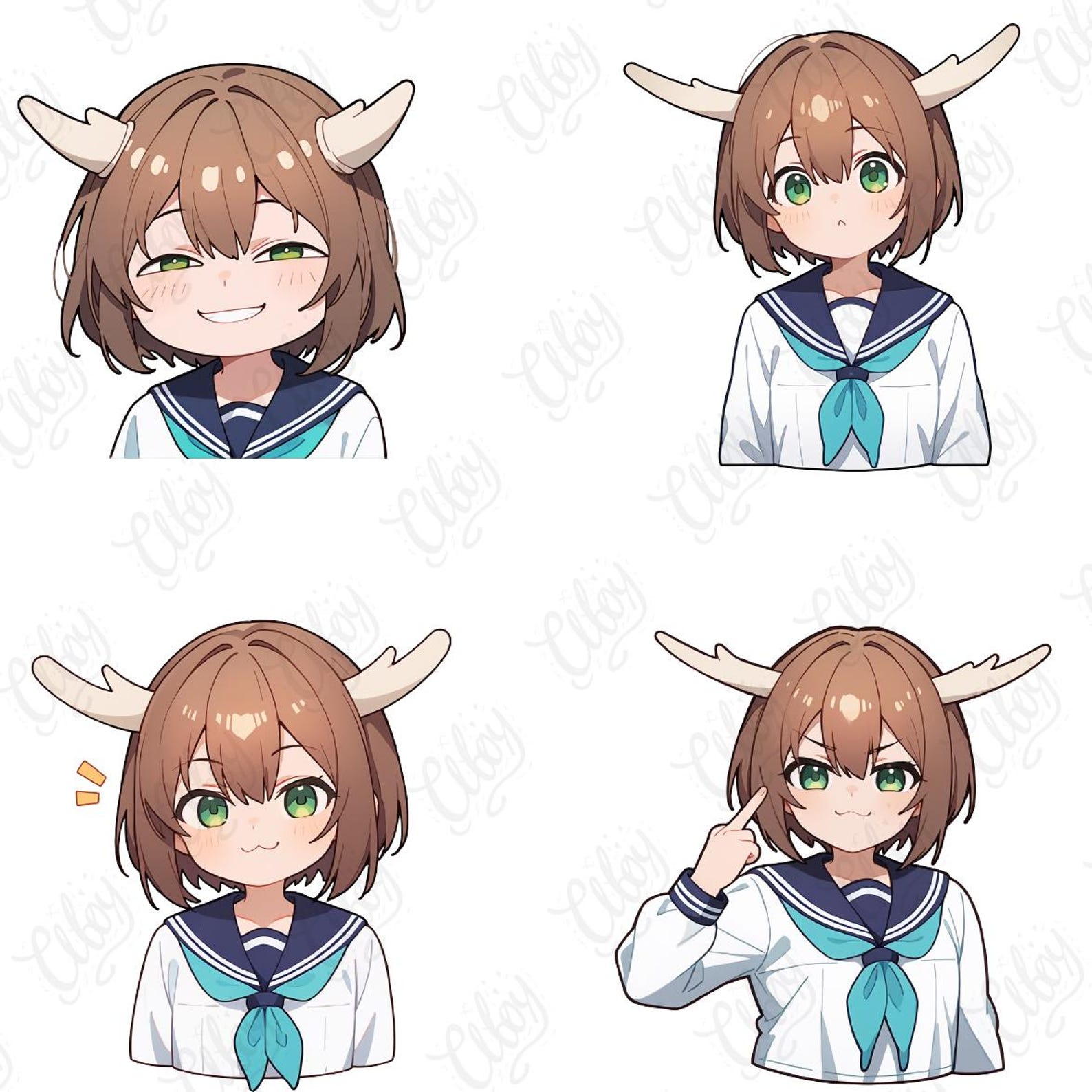 Shikanoko PNG Bundle Anime Character PNG Bundle Printable, Anime ...