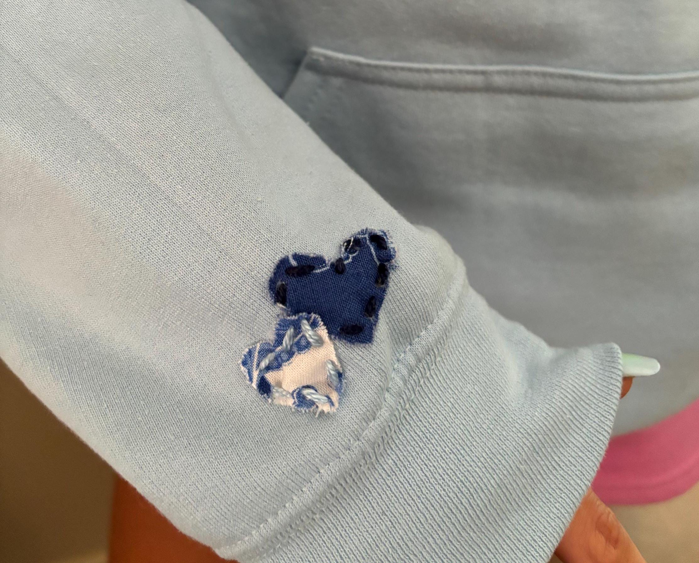 Heart Stitched Custom Hoodie - Etsy