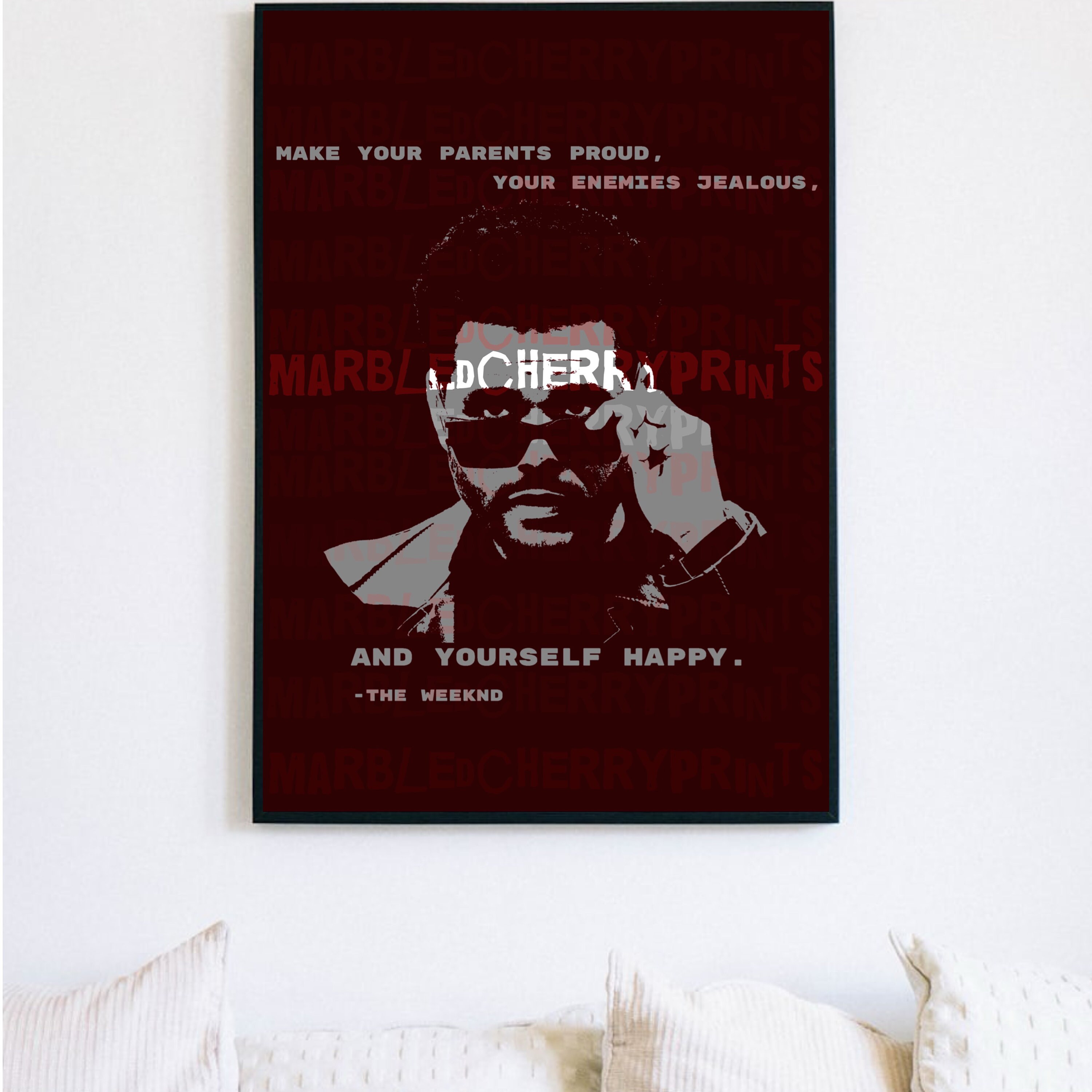 The Weeknd Music Quote Vintage Art Printable Poster Decor - Etsy