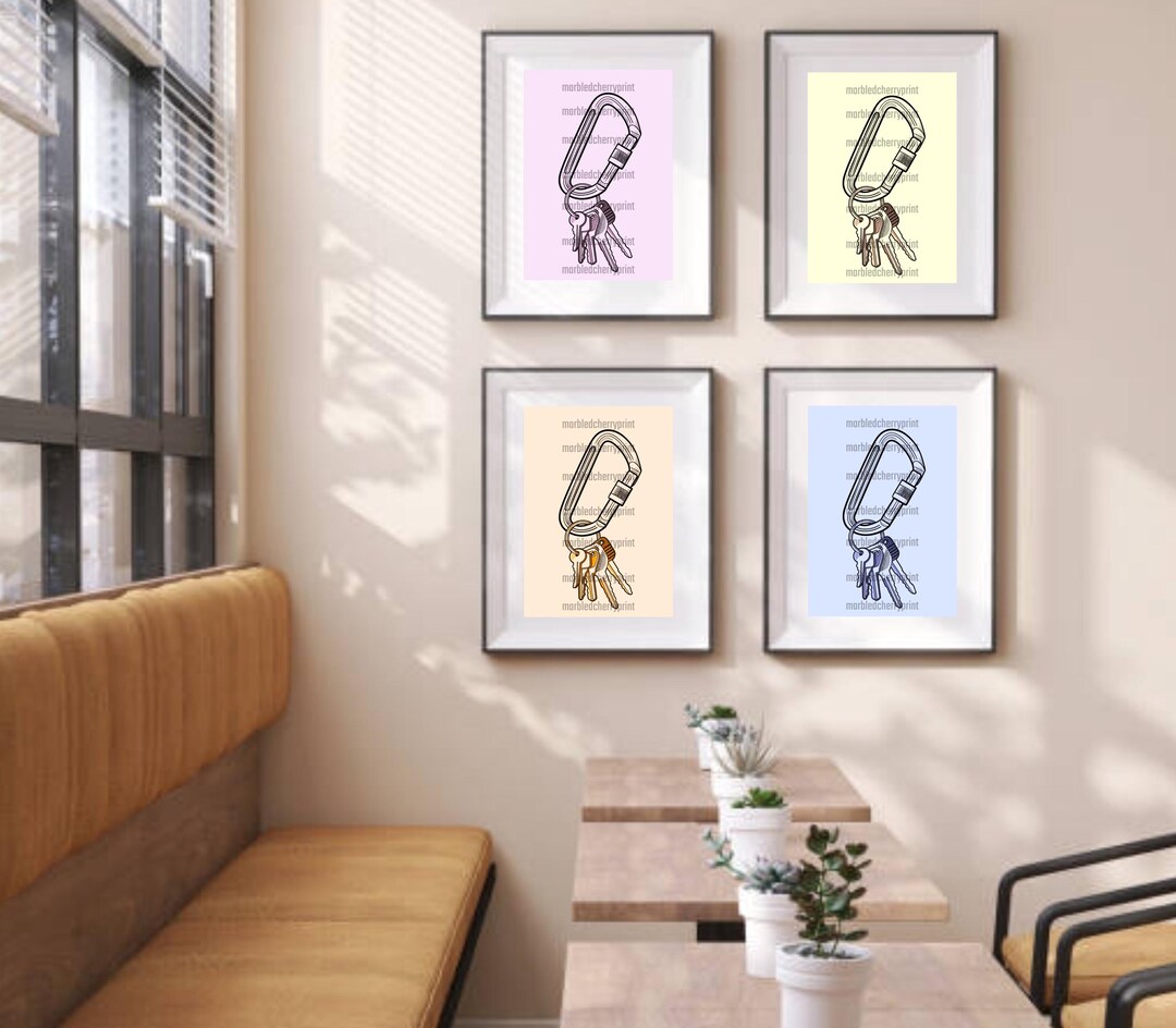 Vector Art Print Carabiner Welcome Home Lesbian Pride LGTBTQ Queer ...