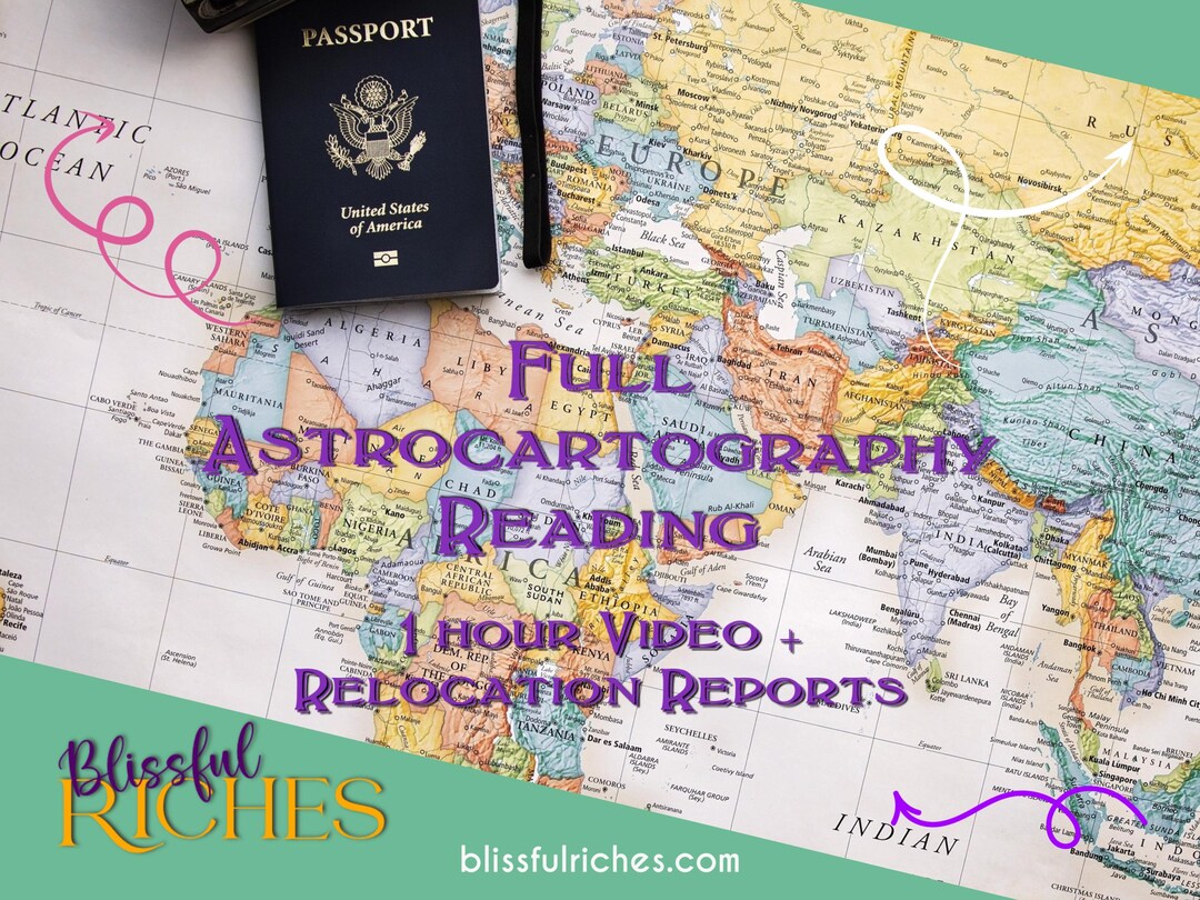 Personalized Astrocartography Reading | Relocation Astrology Video | 1 ...