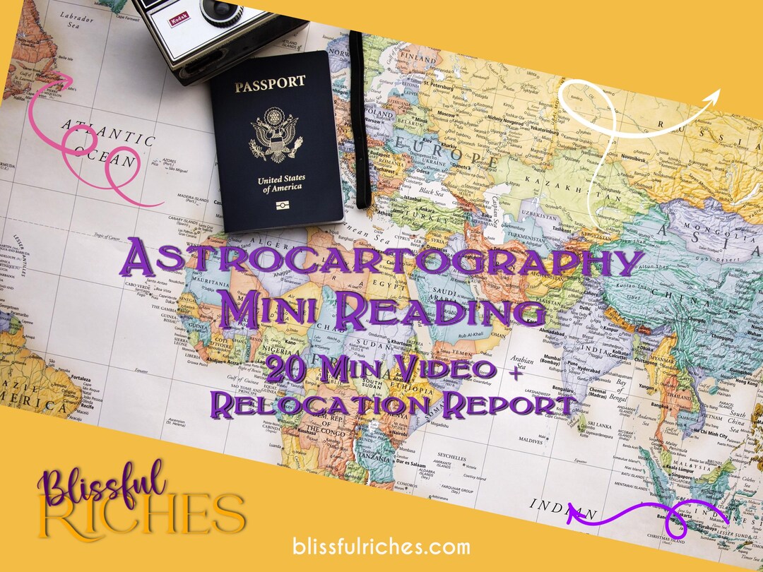 Personalized Astrocartography Mini Reading | Relocation Astrology Video ...