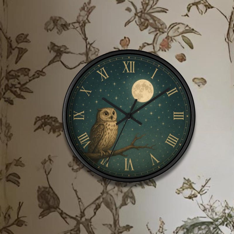 Owl Clock - Etsy