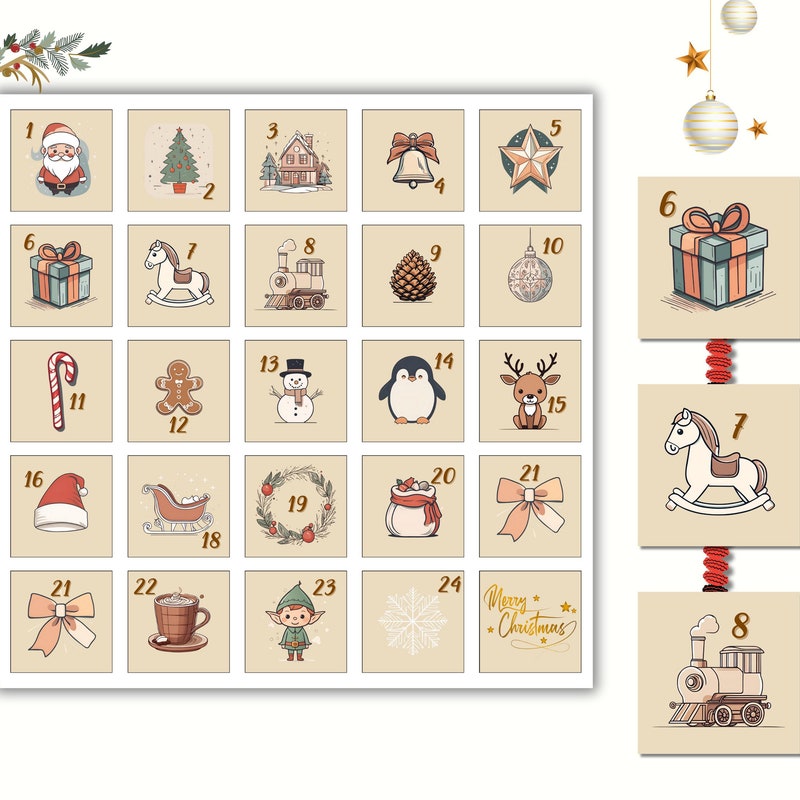 Diy Advent Calendar - Etsy