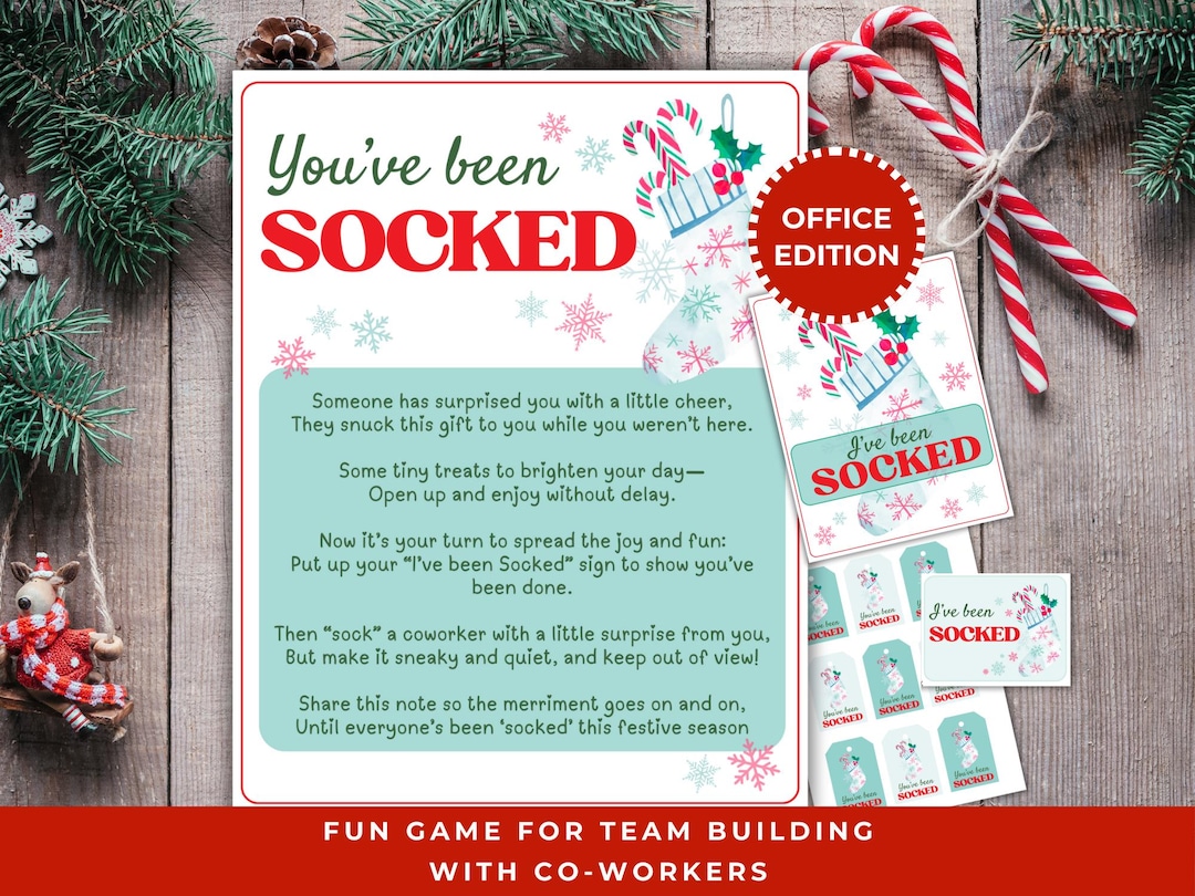 You've Been Socked Game - Office Edition for Team Building Fun This ...