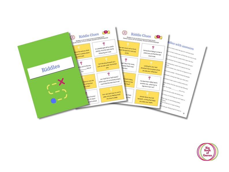 Scavenger Hunt Guide: How To, Printable Challenge & Riddle Cards ...
