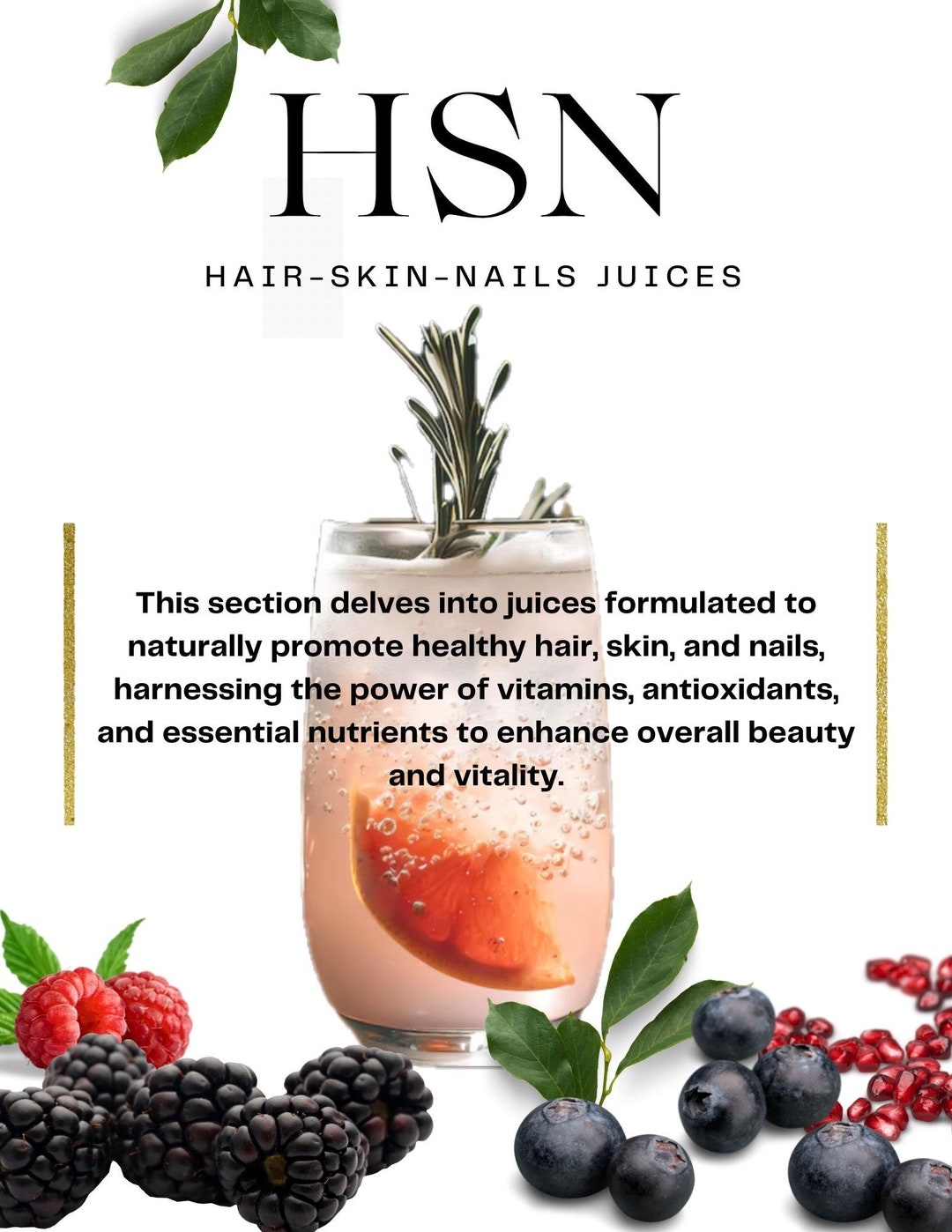HSN - Hair-skin-nails Juices - Etsy