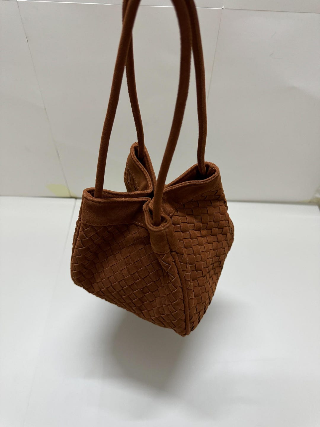 Woven Tote Bag,suede Dumplings Bag,leather Shoulder Bag,luxury Woven ...