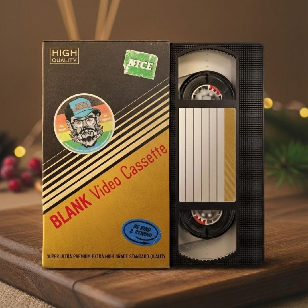 Upcycled Blank VHS Tape | 80s J-card & Hard Case - Etsy
