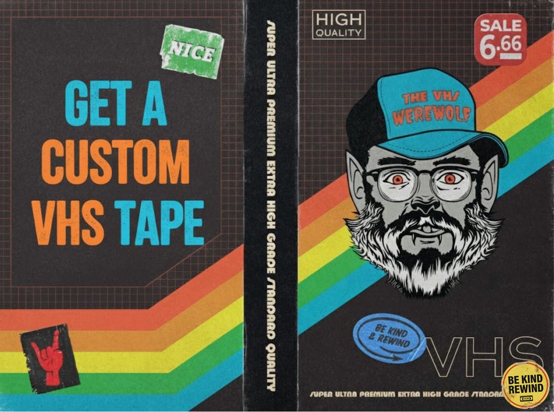 Custom VHS Tape Transfer | Personalized Movie, Video on Retro Tape - Etsy