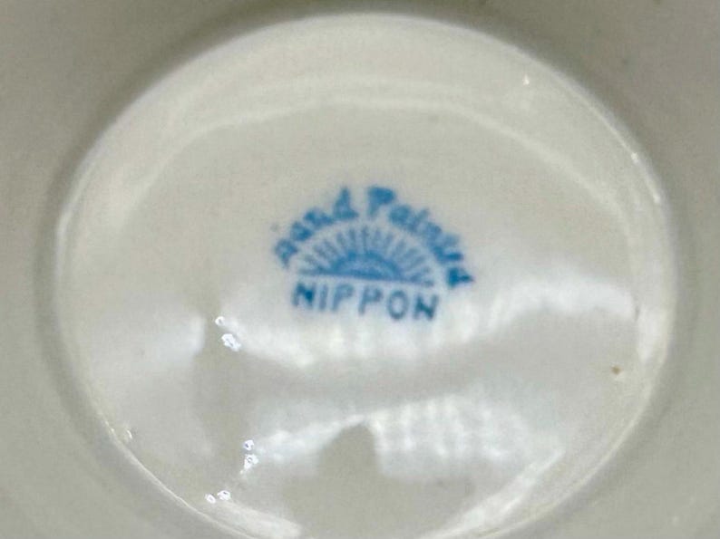 Vintage Nippon Rising Sun Hand-painted Porcelain Handled Bowl - Etsy