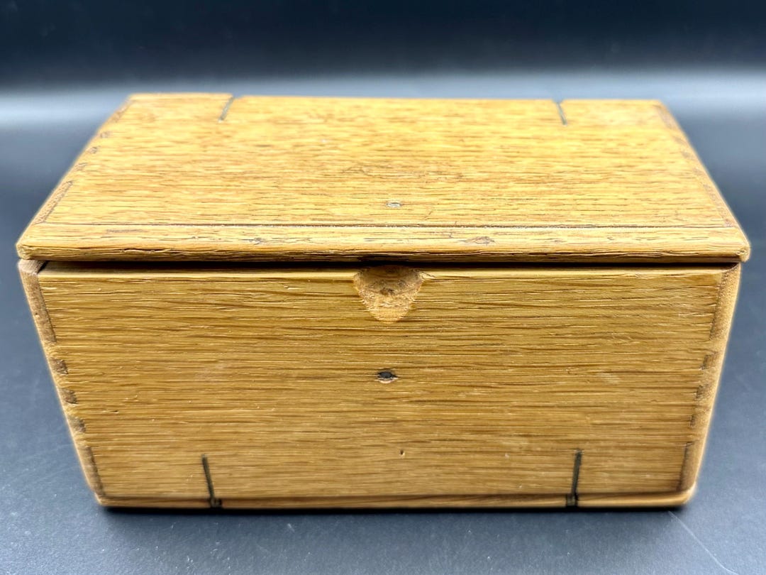 Antique Singer Sewing Machine Oak Storage Box Rolly Polly Puzzle Box - Etsy