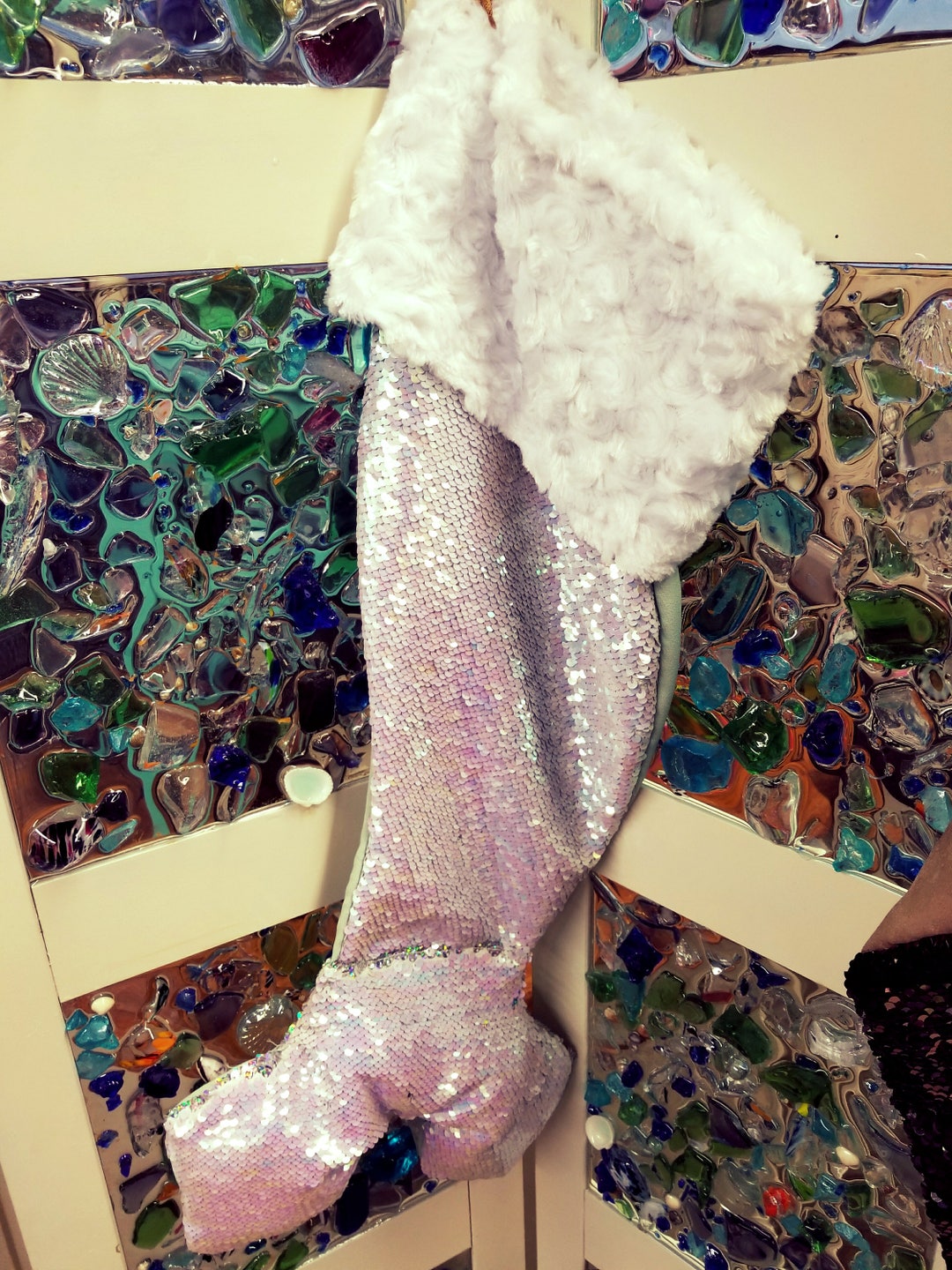 Mermaid Christmas Stocking Sequin Color Changing - Etsy