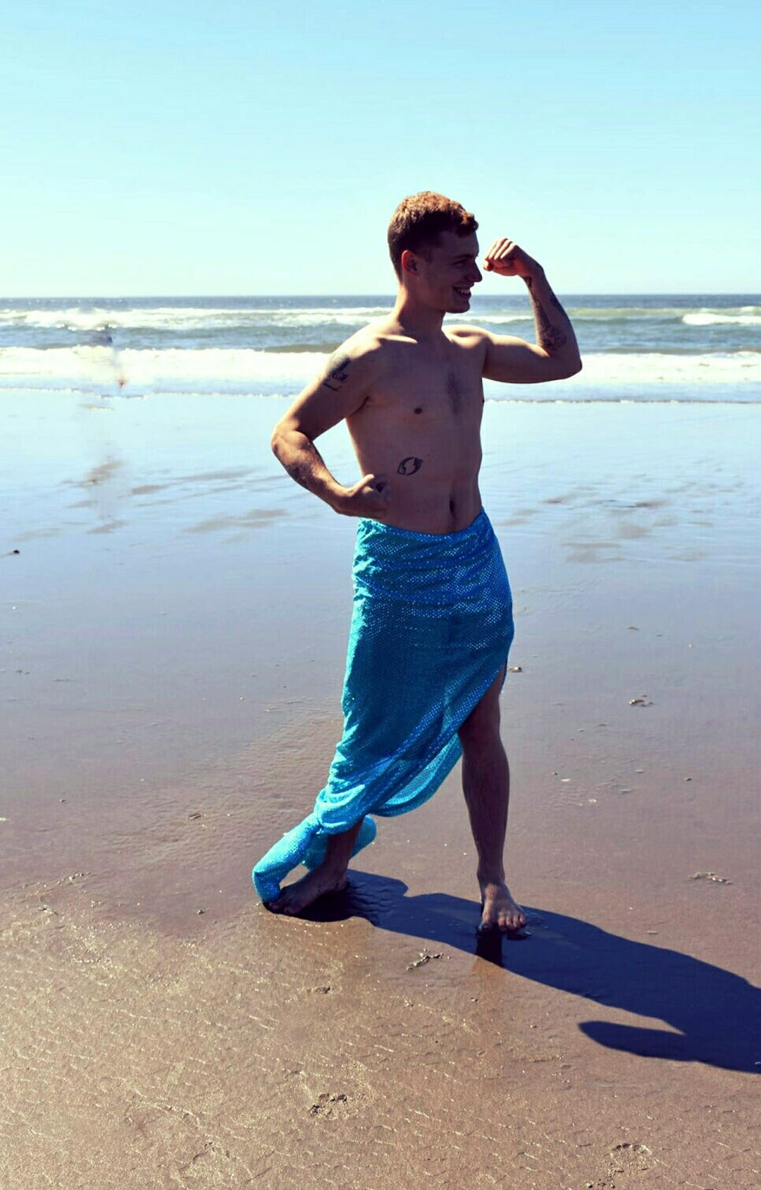 Mens Merman Costume for Cosplay Halloween Mermaid Party - Etsy