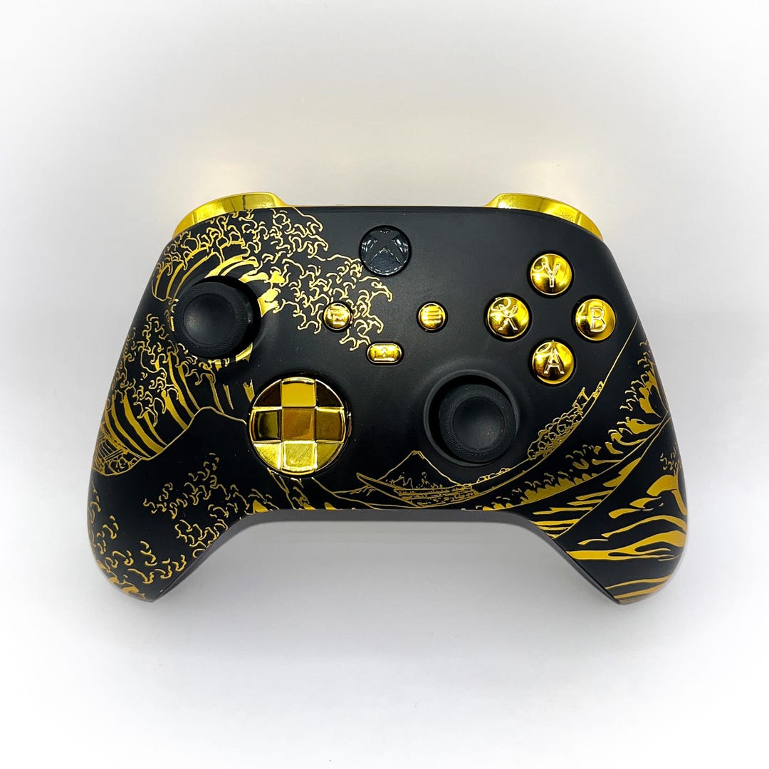 Golden Wave (black) Series X/S & PC Custom Modded Controller - Etsy
