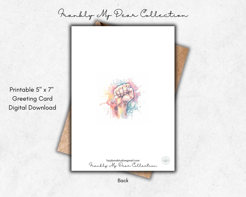 Printable Support Card, Digital Download, Celebrating and Being ...