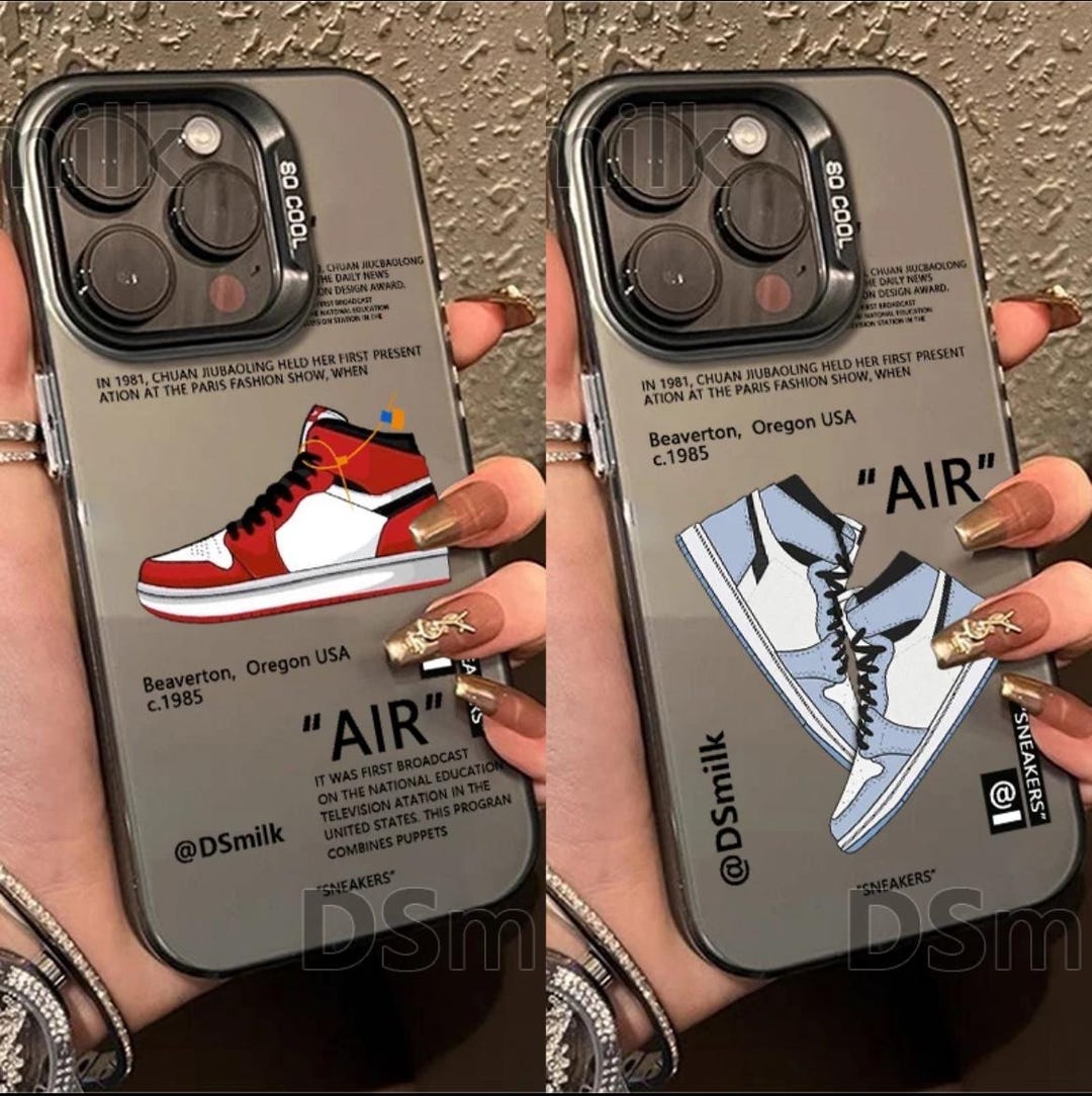 IPhone Case/red/blue-air & Jordan - Etsy UK