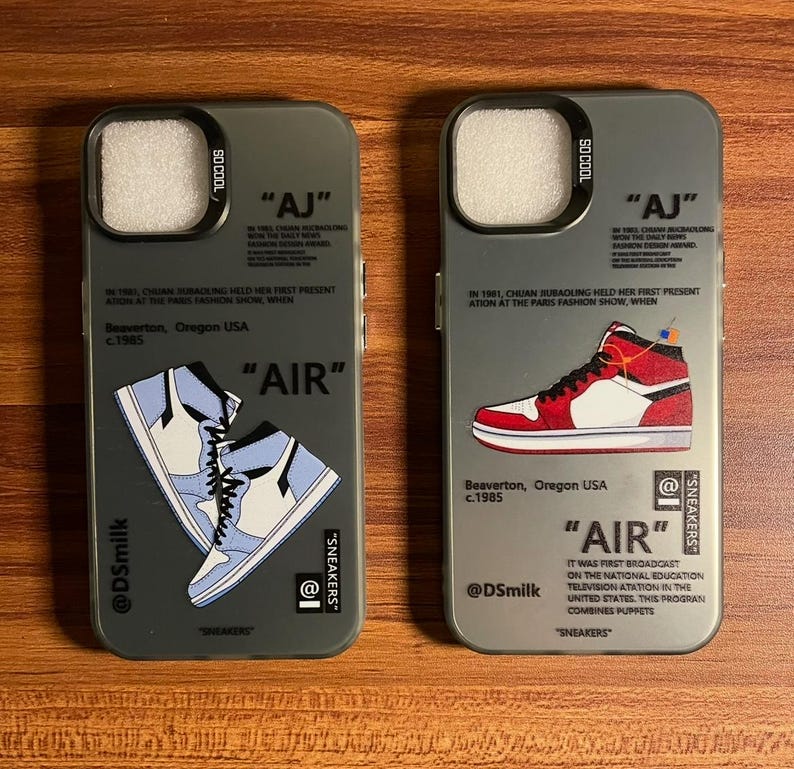 IPhone Case/red/blue-air & Jordan - Etsy UK