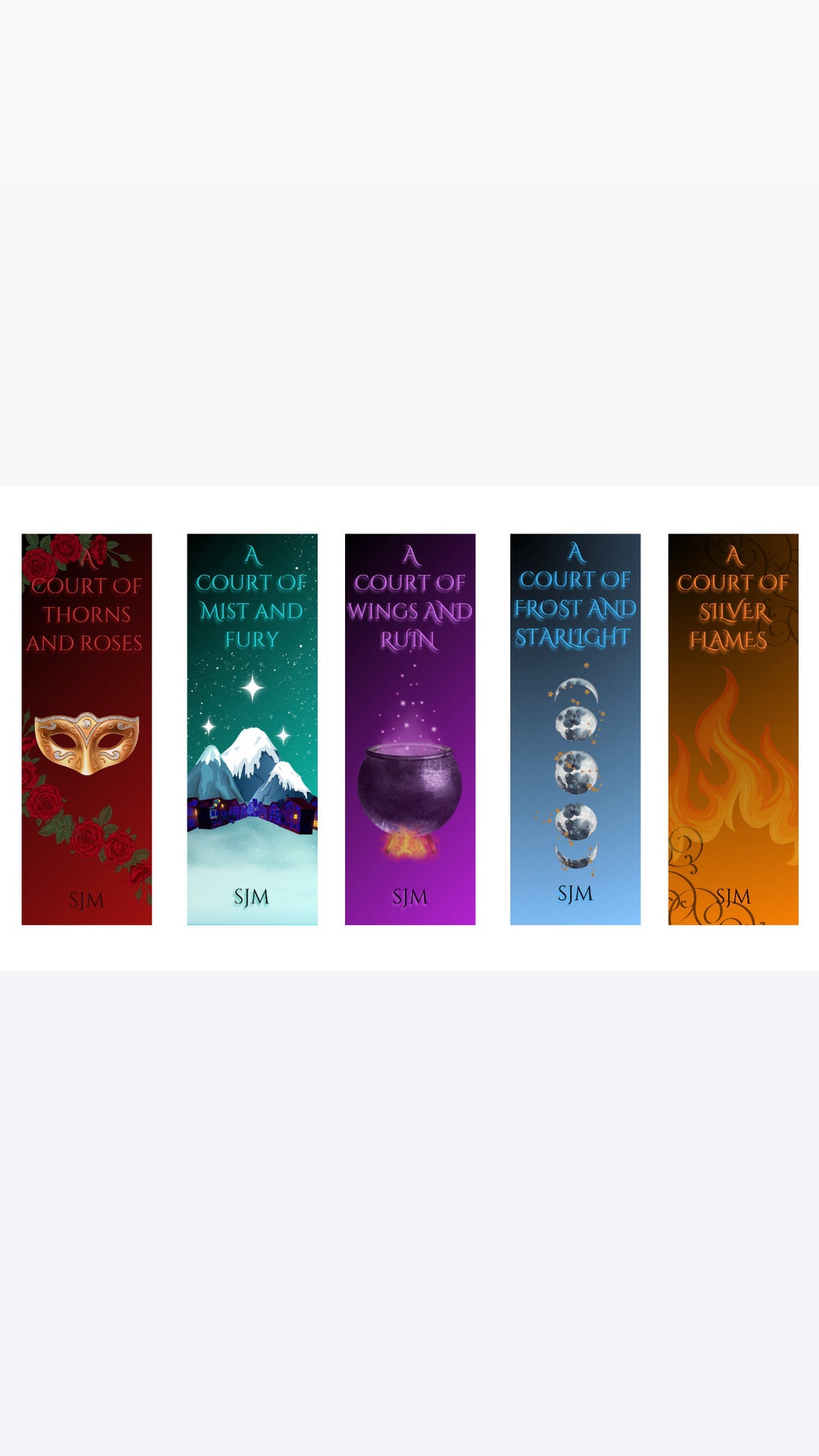 ACOTAR Book Review Bookmarks - Etsy