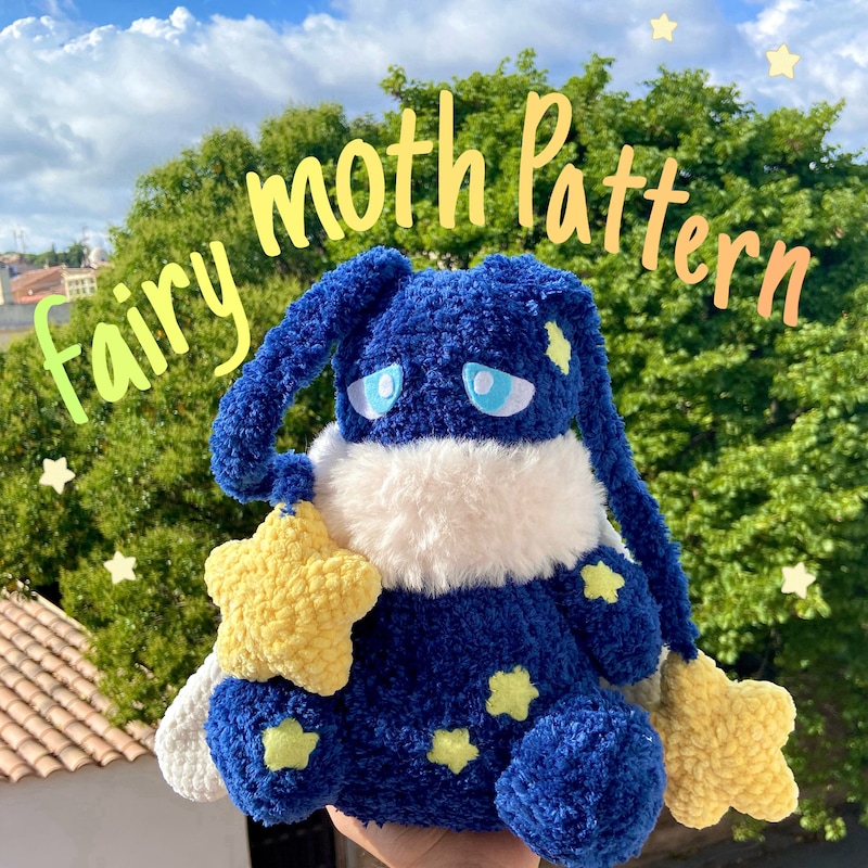 Moth Fluffy Plush - Etsy UK