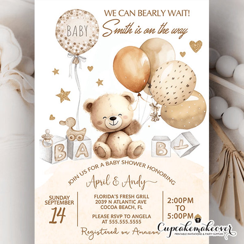 Custom Baby Shower Invitations - Etsy