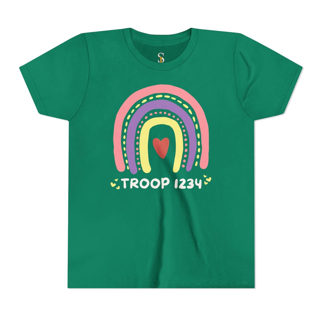 Girl Scout Troop Custom T-shirt, Girl Tshirt for Camp, Scouts Tees ...