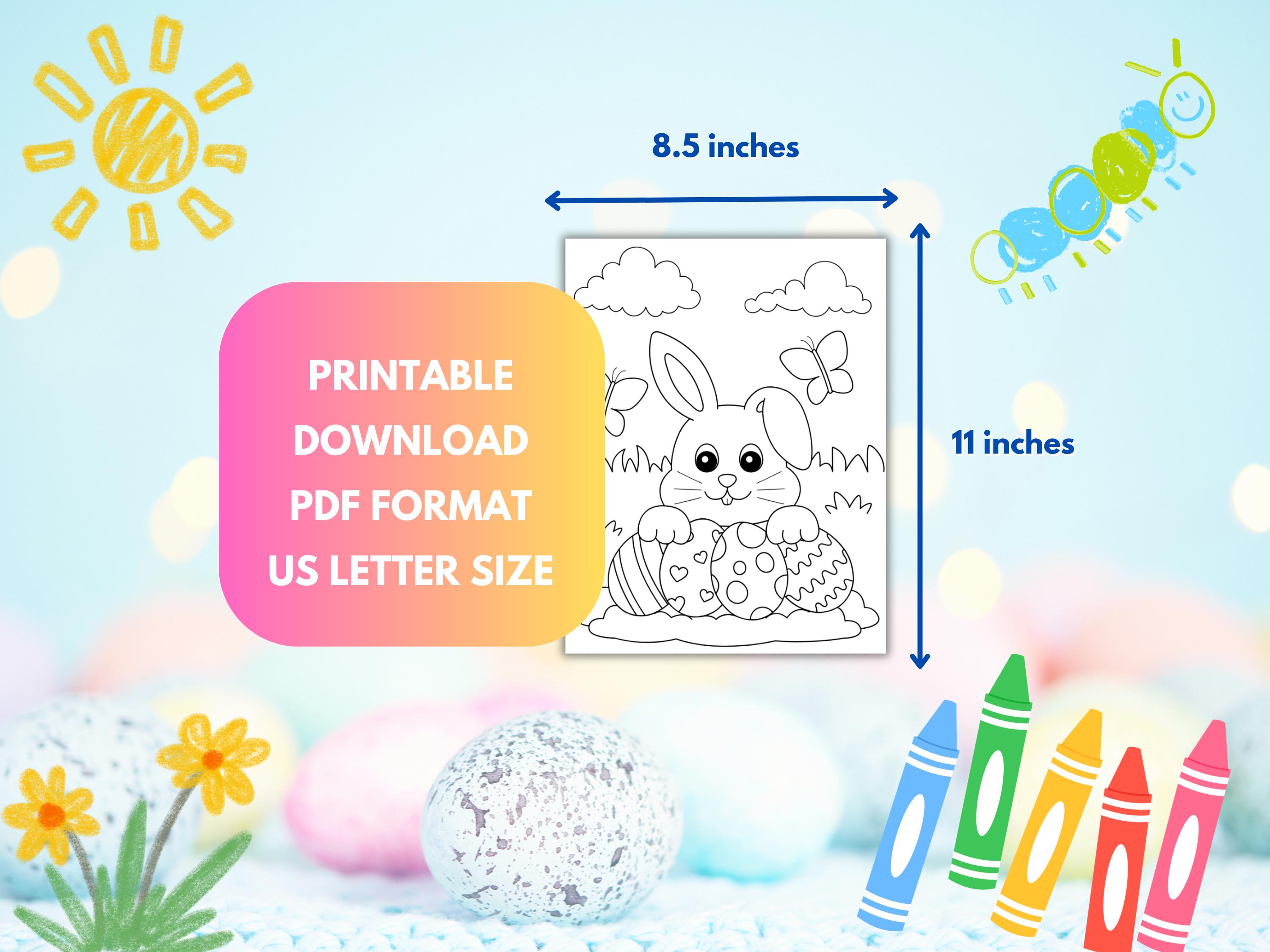 Easter Coloring Pages for Kids – 10 Printable PDF Sheets – Easter ...