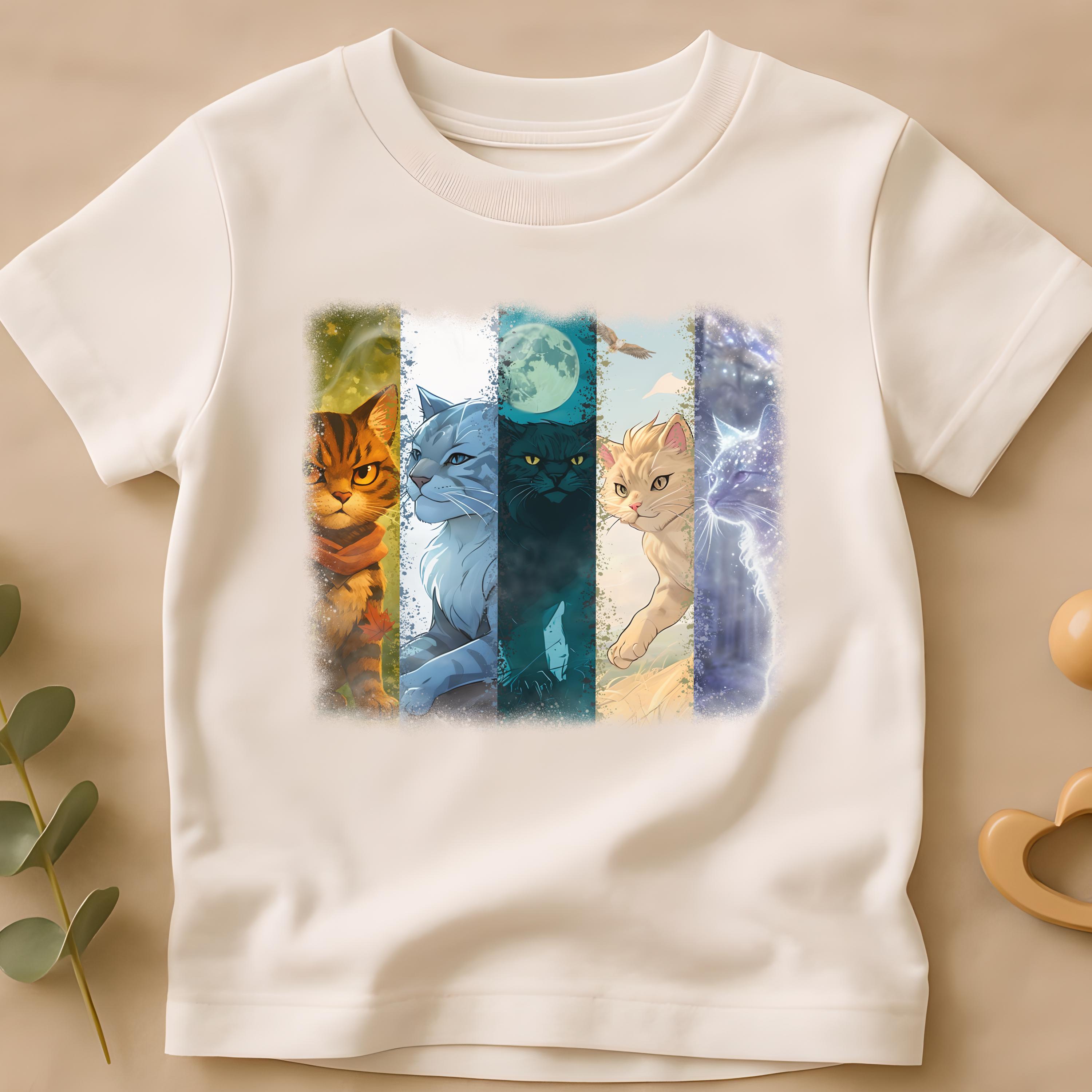 Warrior Cats Clan T-shirt – Thunderclan, Riverclan, Shadowclan ...
