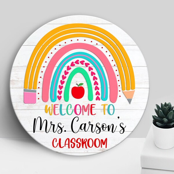 Teacher Wreath for Classroom Door - Etsy