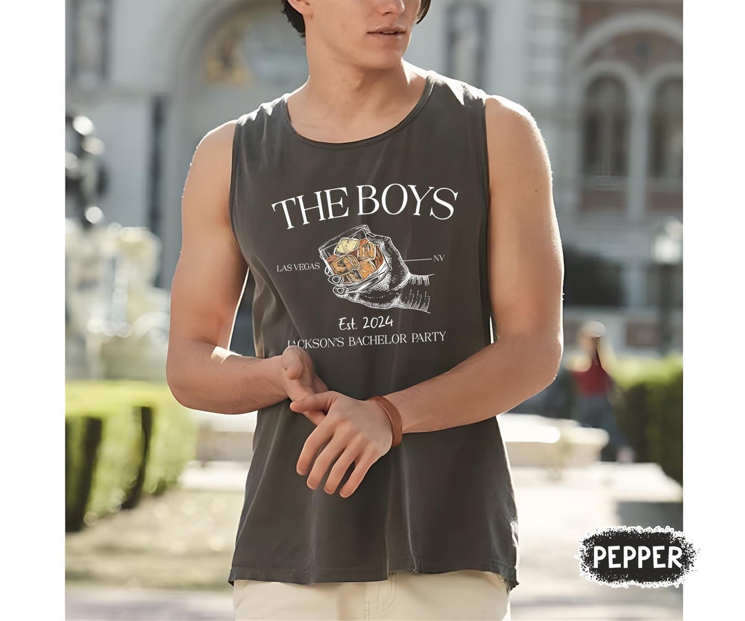 Custom Bachelor Party Tank Tops: Groomsmen Gift, the Bachelor Club - Etsy