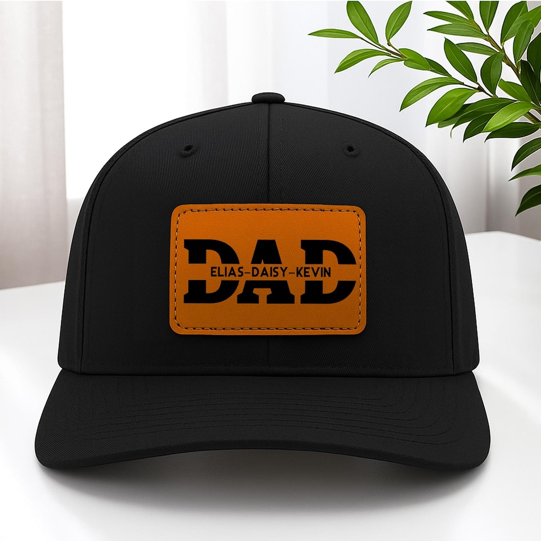 Fathers Day Hat, Dad Trucker Cap, Dad With Kids Name Gift, Daddy Gift ...