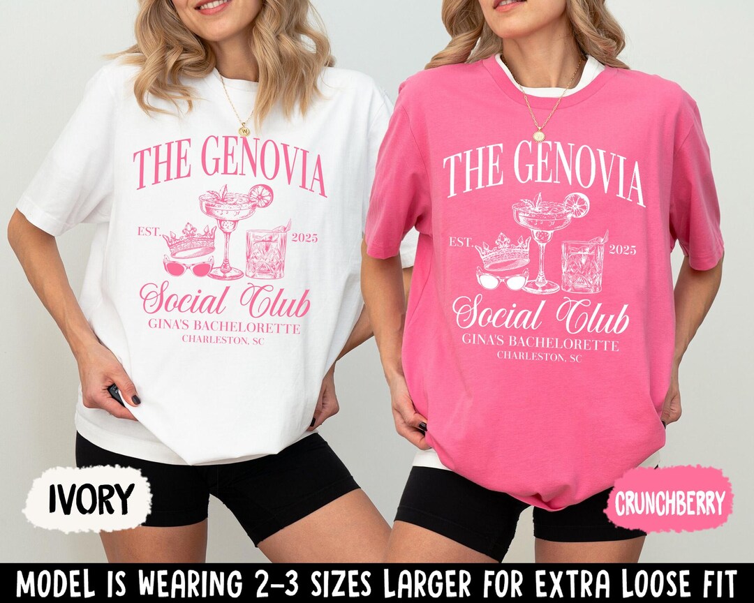 Genovia Social Club Bachelorette Shirt: Personalized Princess Tee - Etsy
