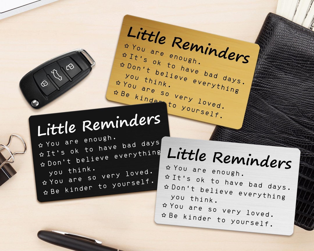 Little Reminders Metal Insert Card, Boyfriend Valentines Day Birthday ...