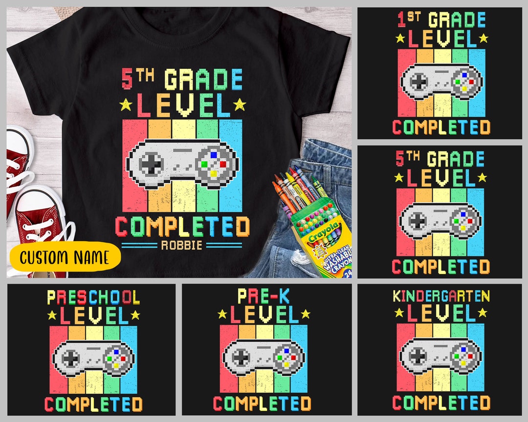 Level Completed Gamer Graduation Shirt Video Game Graduate - Etsy