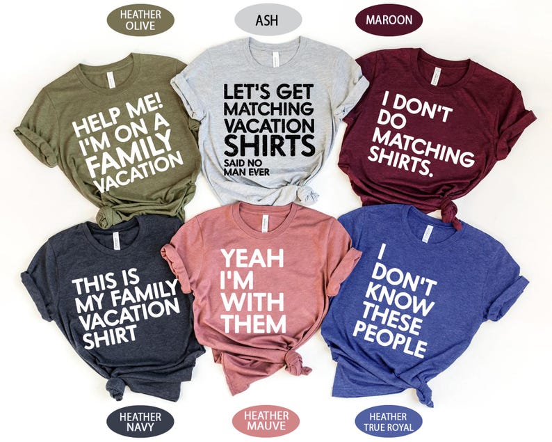 Funny Family Vacation Matching Shirts: Summer Holiday Group Tee - Etsy
