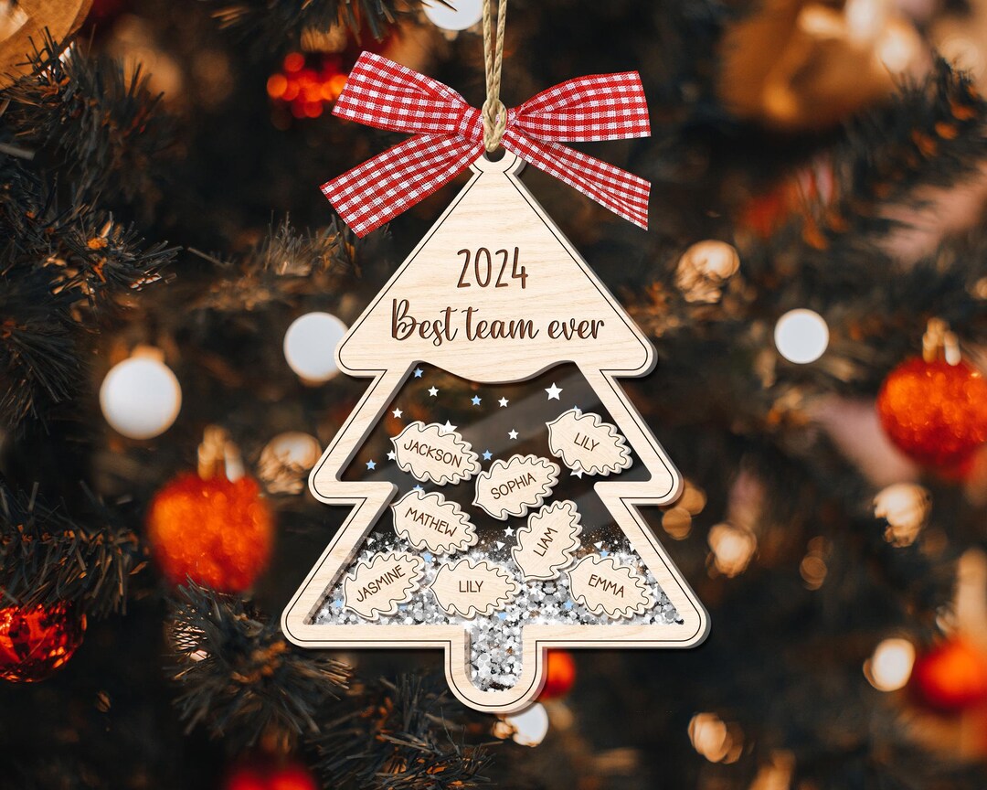 Coworker Ornament, Best Team Ever, 2025 Christmas Tree Decor, Funny ...