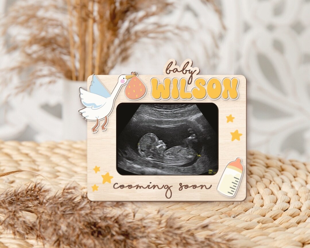 Ultrasound Photo Fridge Magnetic, Magnetic Picture Frame, Pregnancy ...