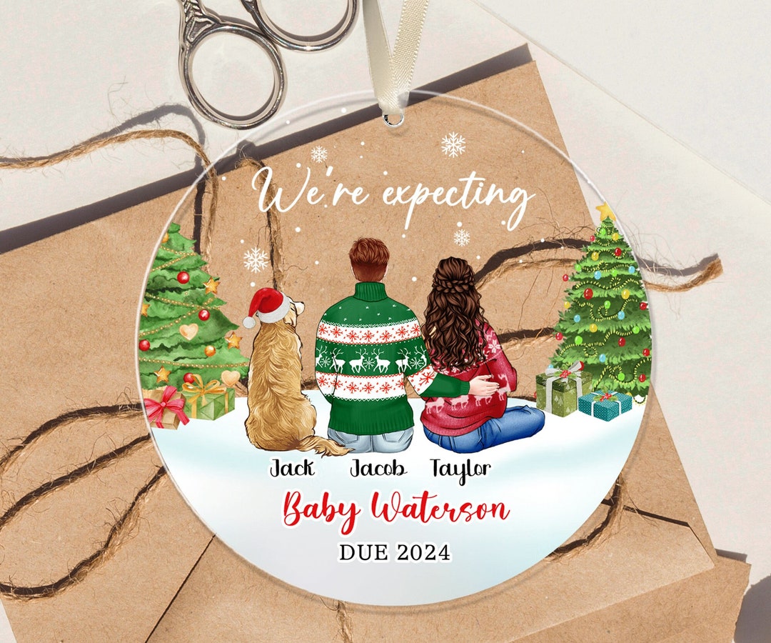 Pregnancy Christmas Ornament, Expecting Ornament, New Parents Ornament ...