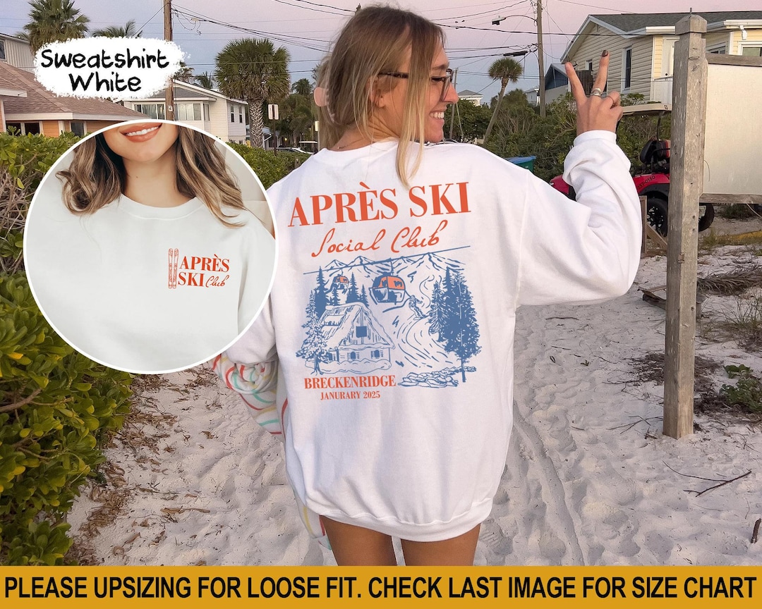 Apres Ski Social Club Shirt, Custom Location Winter Bachelorette Shirts ...