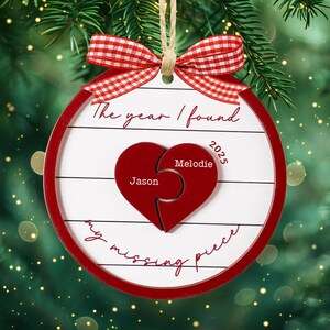 The Year I Found My Missing Piece, Custom Couple Christmas 2025 ...